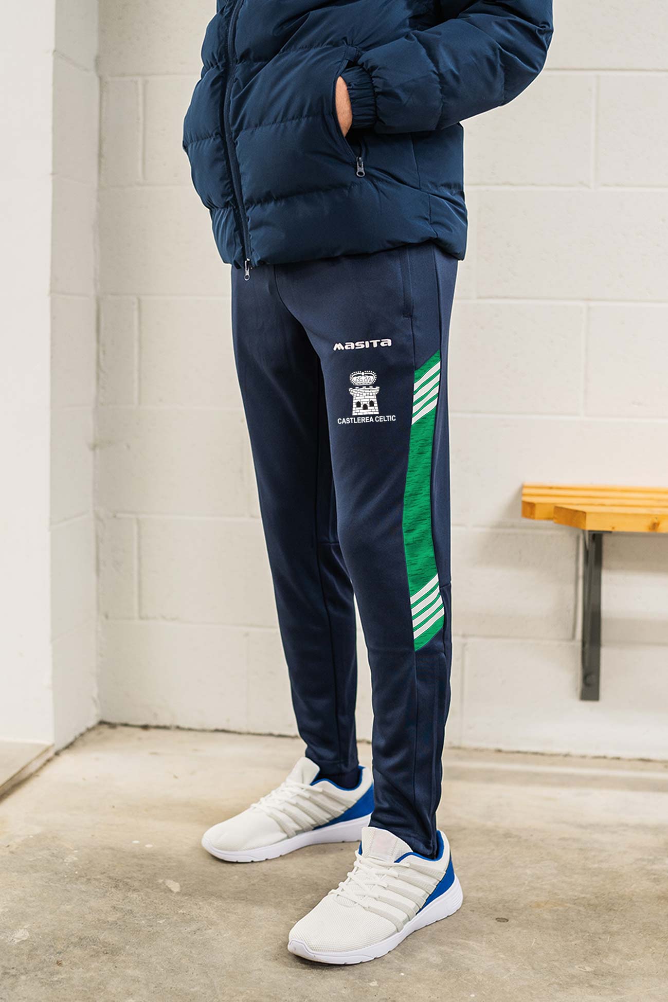 Castlerea Celtic FC Navy Hydro Style Skinnies Kids